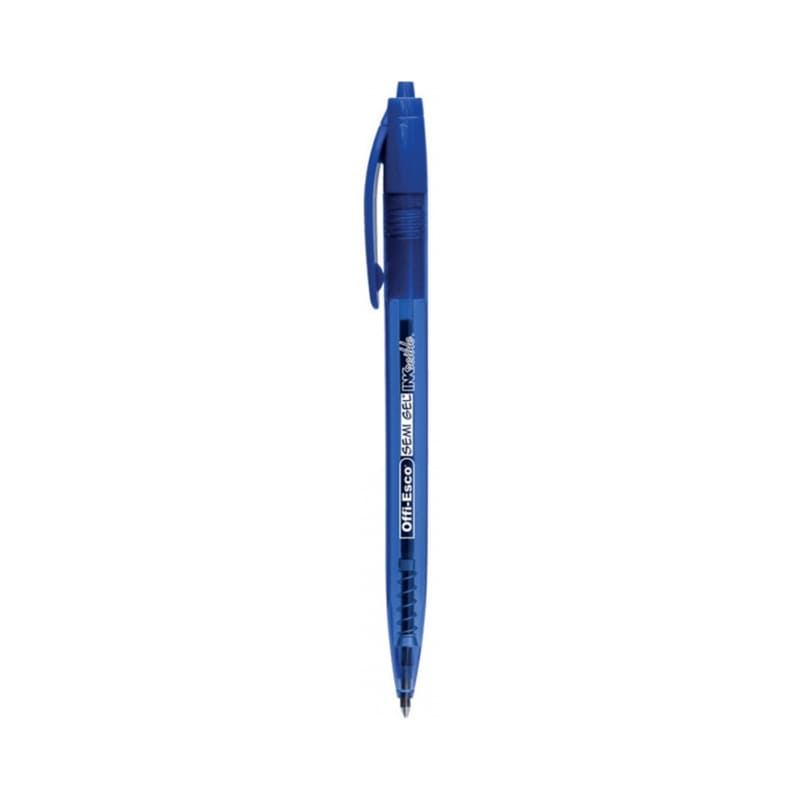 Esfero semi-gel retractil 0.7mm -OFFIESCO- x UNIDAD Color Azul ...